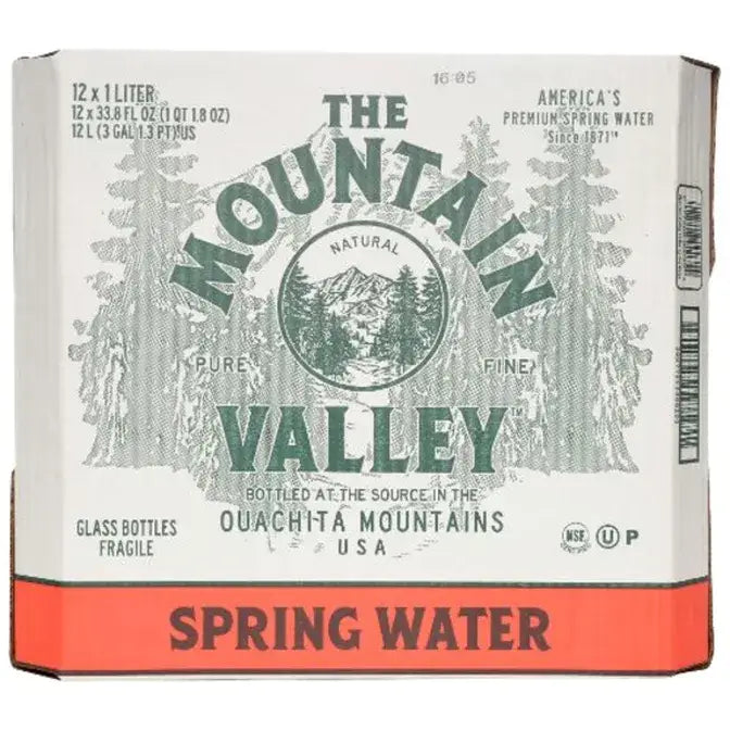 Mountain Valley Spring Water 1 Liter — Little Springs Cattle Co