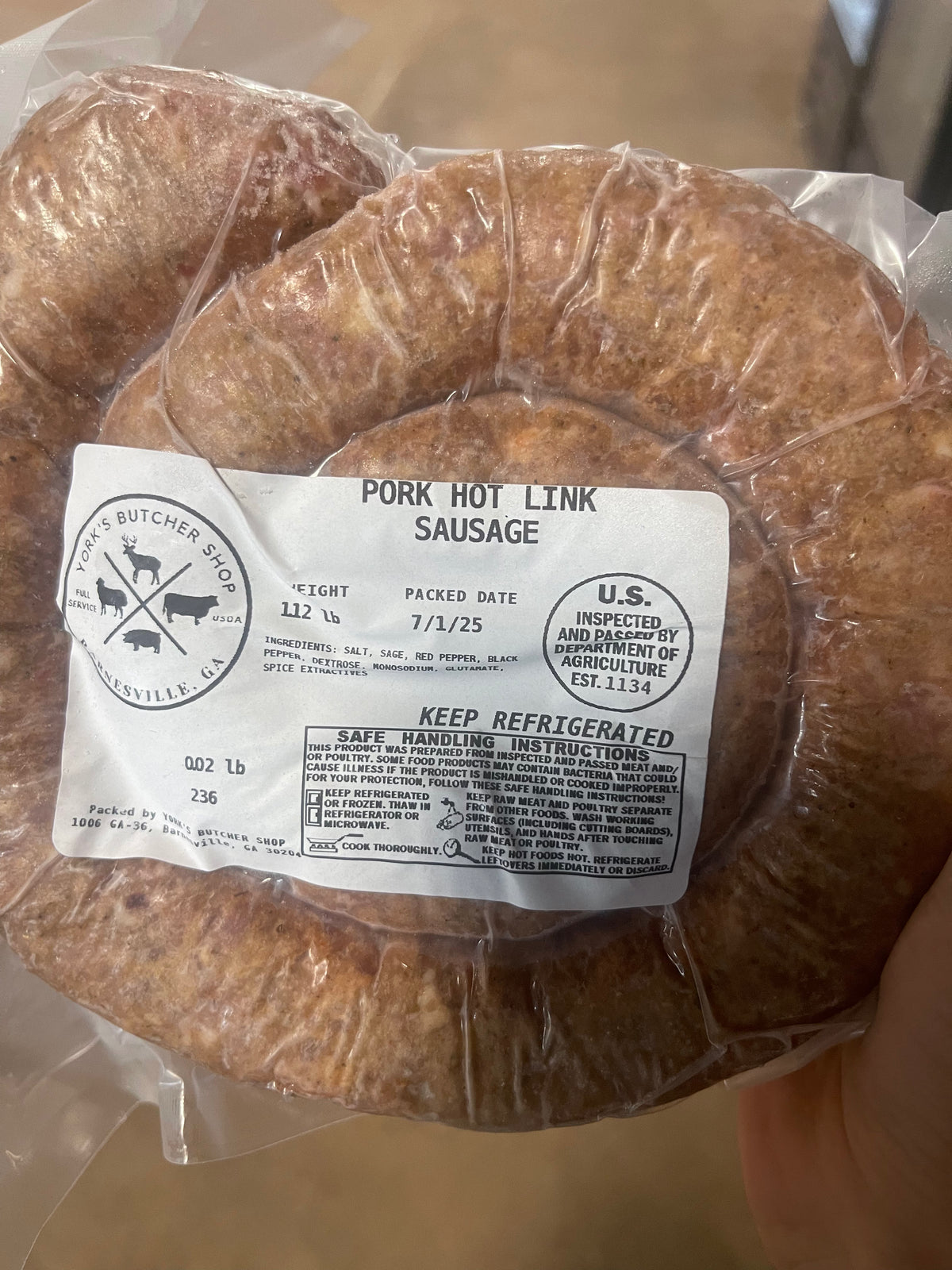 Pork Link Sausage — Little Springs Cattle Co